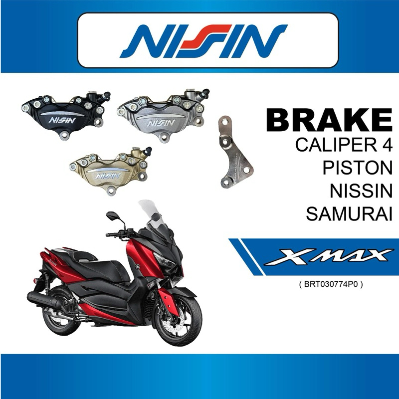 NISSIN OFFICIAL DEALER- 100% ORIGINAL YAMAHA XMAX 250 298MM FRONT DISC ...