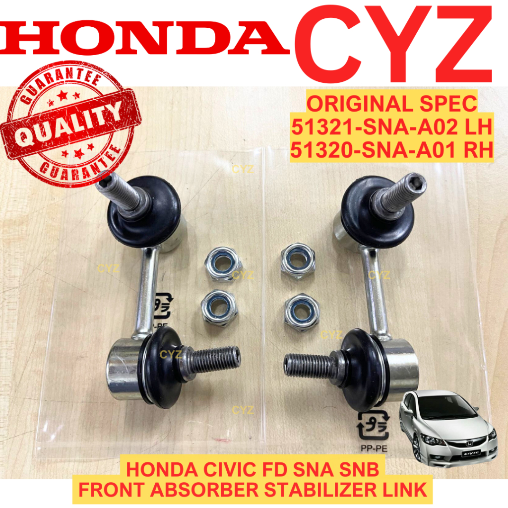 (1 PAIR) Front Rear Absorber Link / Stabilizer Link HONDA CIVIC FD SNA ...