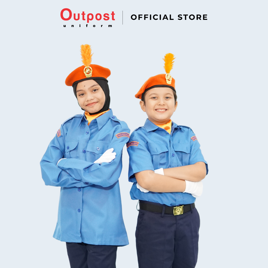 [SIAP JAHIT] OUTPOSTBaju Uniform TUSPA Shirt/Blouse – Biru Muda (Short ...