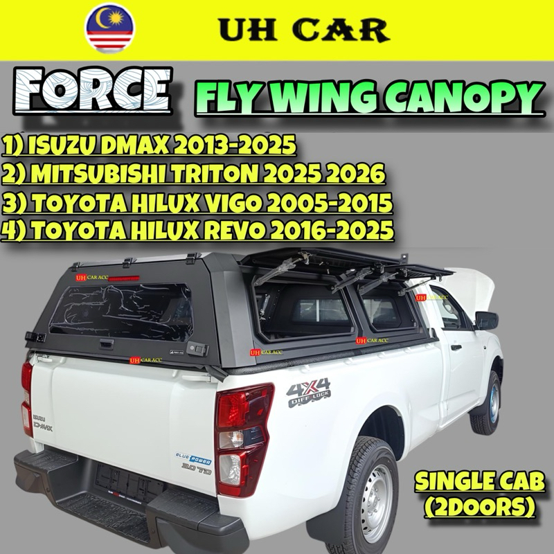 (FORCE) (SINGLE CAB) (2 DOORS) Isuzu Dmax Toyota Hilux Vigo Revo Mitsubishi Triton Fly Wing ...