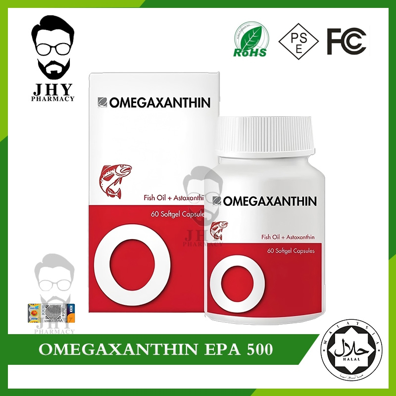 Ready Stock Buy 3 get 1 Omegaxanthin Fish oil 1000mg 60s | Shopee Malaysia