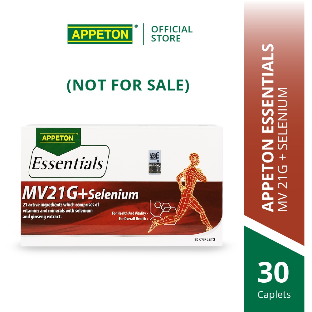 APPETON Essential MV21 + Selenium (30's) [Not For Sale] | Shopee Malaysia