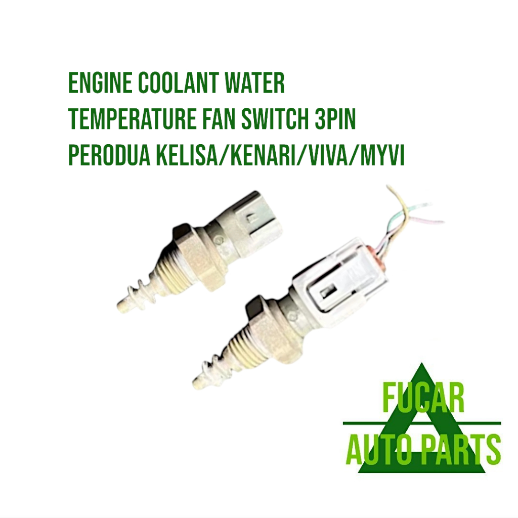 USED ENGINE COOLANT WATER TEMPERATURE FAN SWITCH 3PIN PERODUA KELISA ...