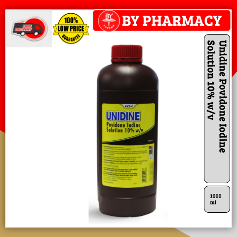 Unidine Povidone Iodine Solution 10% w/v 1000ml | Shopee Malaysia