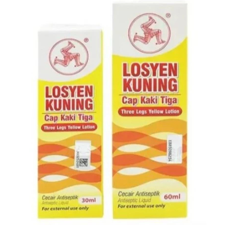 Three legs Yellow Lotion / Losyen Kuning Cap Kaki Tiga (30ml /60ml ...