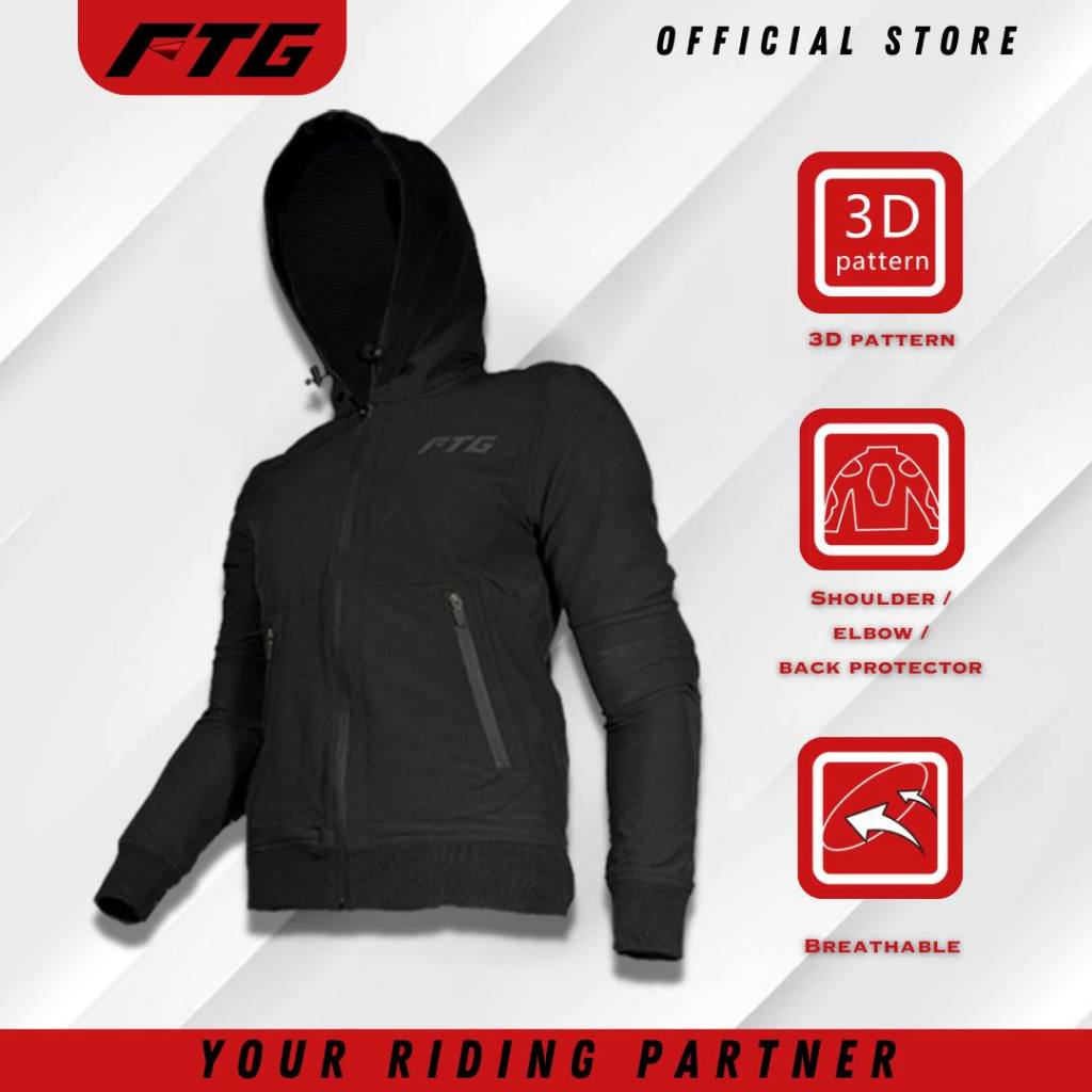 FJK-01 FTG SAFETY HOODIES PROTECTION WITH SHOULDER AND ELBOW PROTECTOR ...