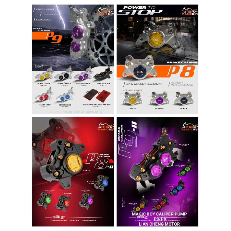 MAGIC BOY CALIPER PUMP P9/P8/P34/P4 💯% ORIGINAL | Shopee Malaysia
