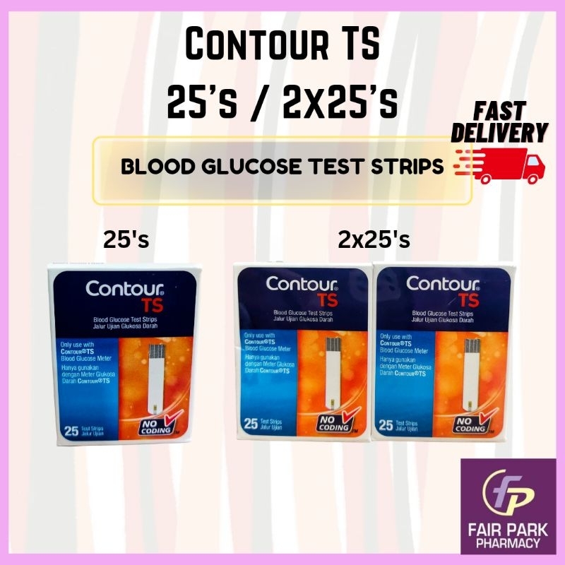 FPpharmacy Bayer Contour TS Blood Glucose Test Strips 25's / 2x25's ...
