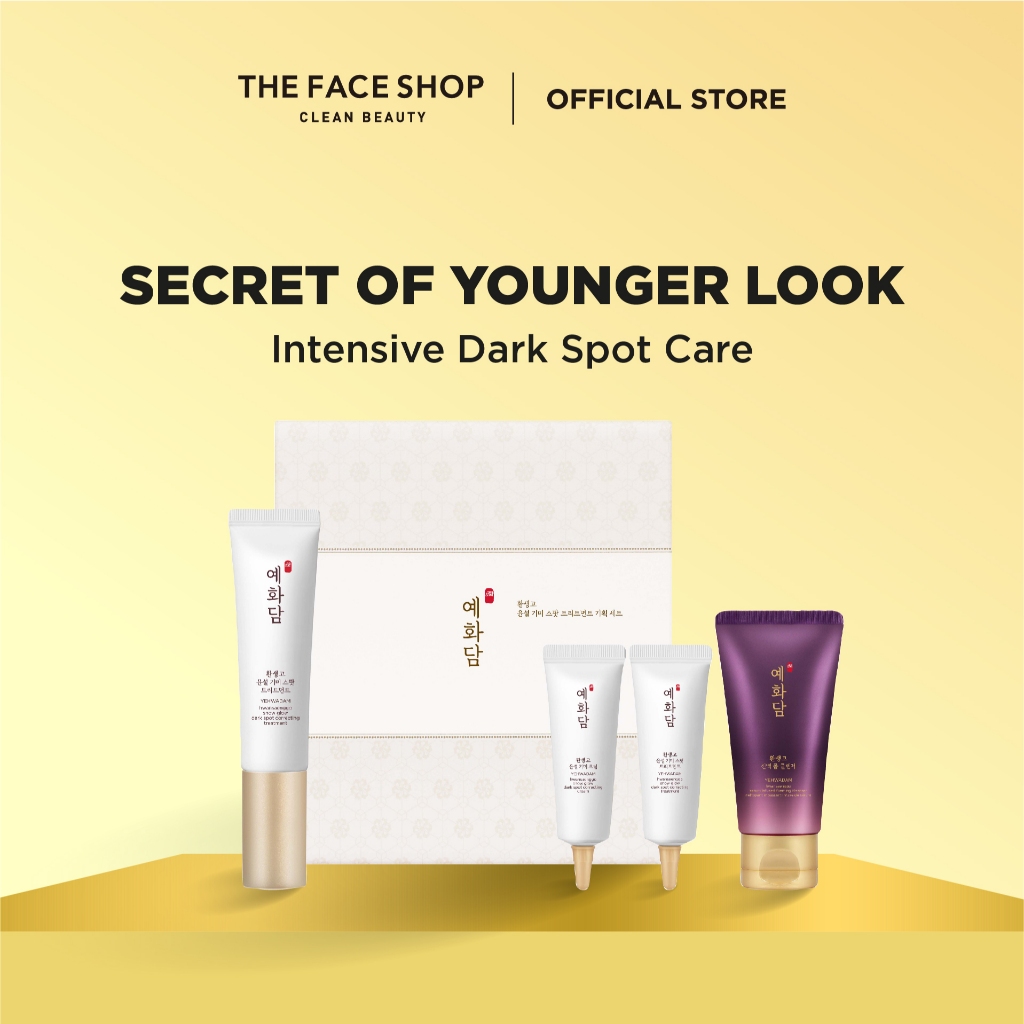 THE FACE SHOP Yehwadam Hwansaenggo Snow Glow Dark Spot Treatment Set [3 ...