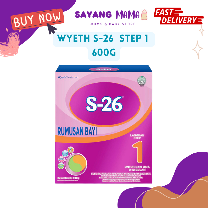 Wyeth S26 Step 1 for 0-12 months 600g | Shopee Malaysia
