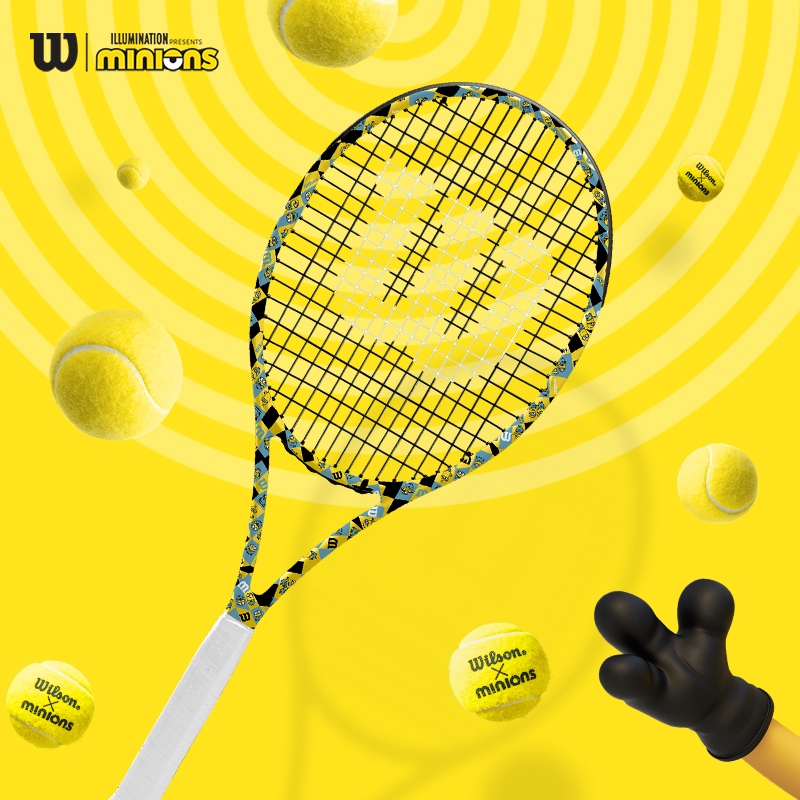 Wilson X Minions 3.0 Recreational Tennis Racket (Strung) WR124010U ...