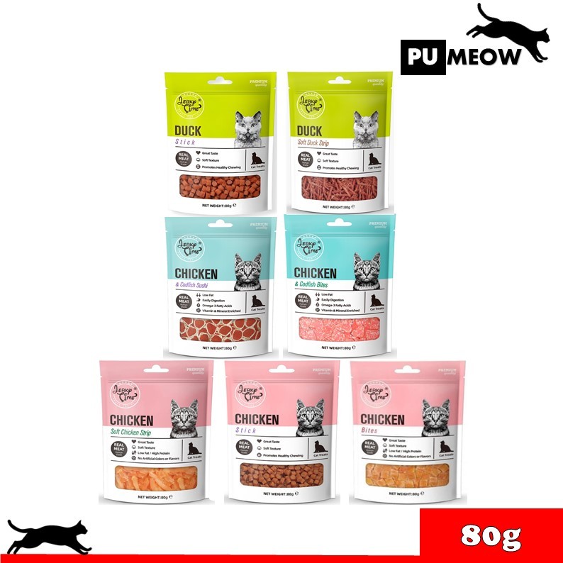 Jerky Time Cat Treats 80g (Cat Snack / Makanan Kucing) | Shopee Malaysia