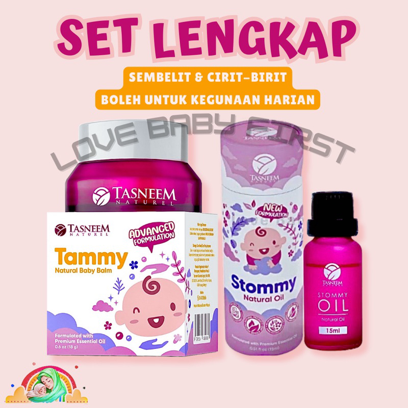 Tasneem Naturel Tammy Stommy Oil Set Perut Sembelit dan Cirit-Birit ...