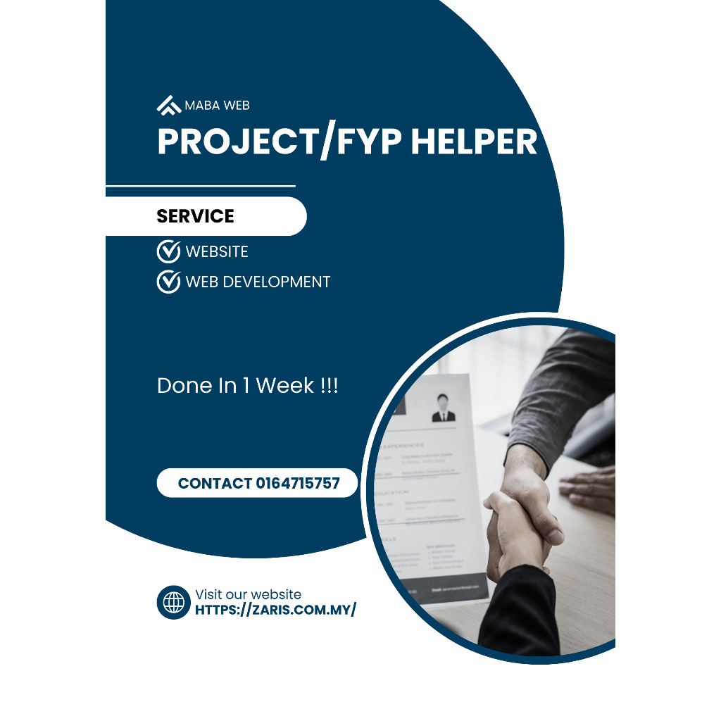 Final Year Project (FYP) PHP MySQL Custom Coding & Full System Support | Shopee Malaysia