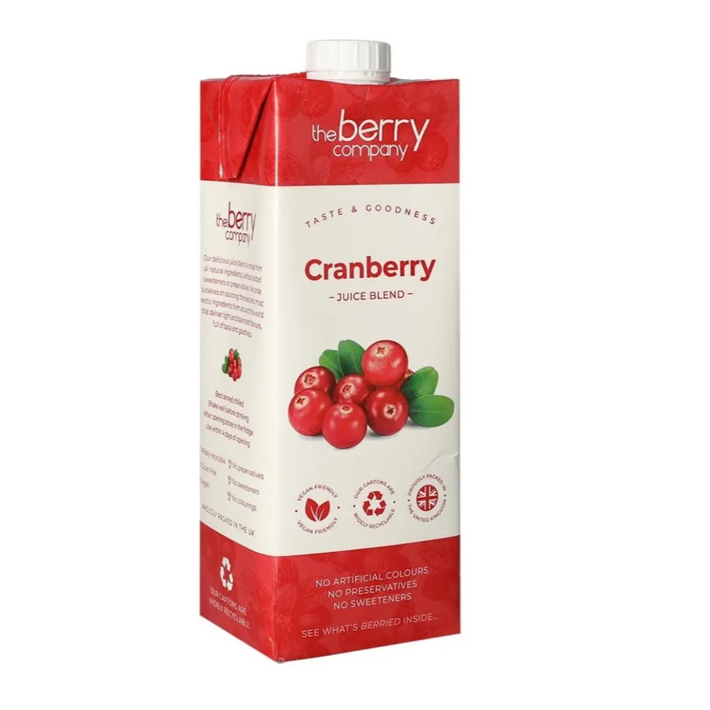 The Berry Company Cranberry Juice Blend, Taste & Goodness 1 Liter ...