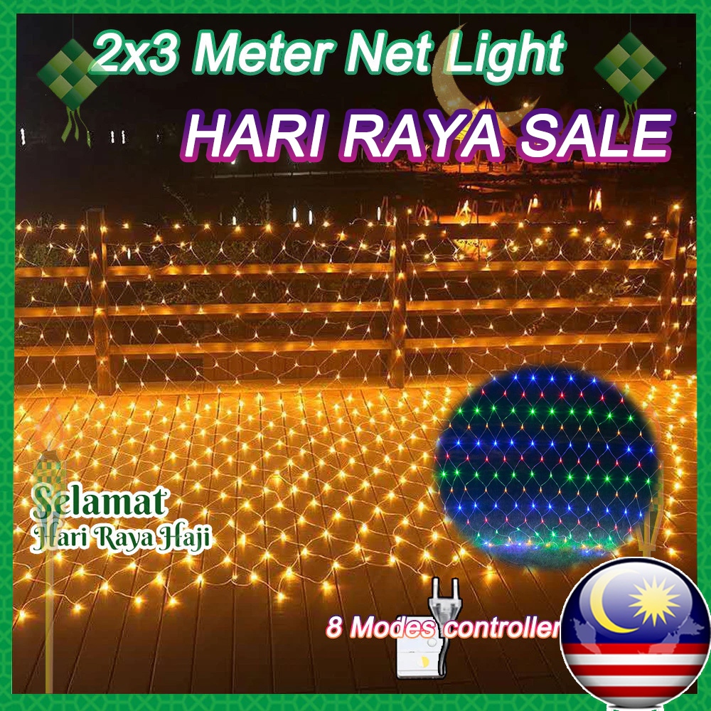 3x2Meter Lampu raya Net Light Lampu Hiasan Fairy Light With EU Plug ...