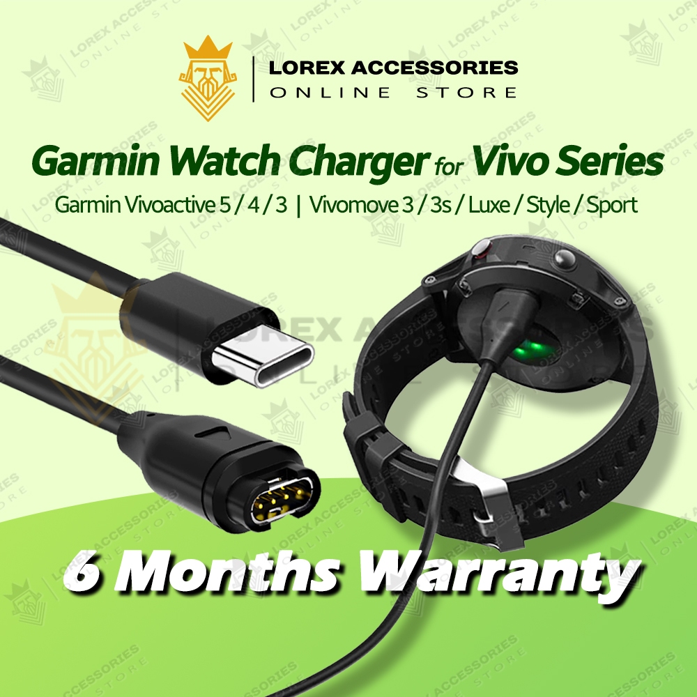USB Charging Cable for Garmin Smart Watch Vivoactive 5/4/4s/3/3m ...