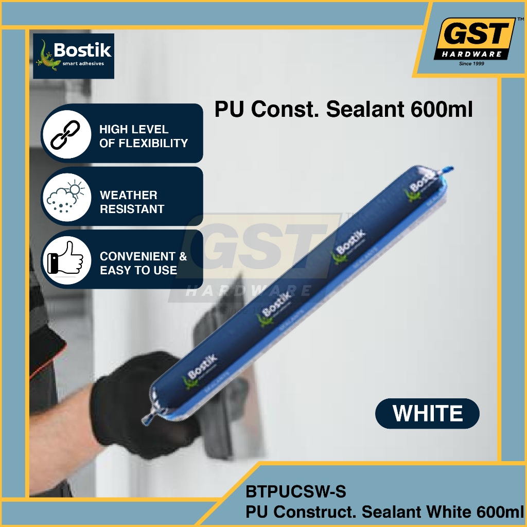 Bostik PU Construction Sealant (600ml) - General Purpose, One Component, Polyurethane ...
