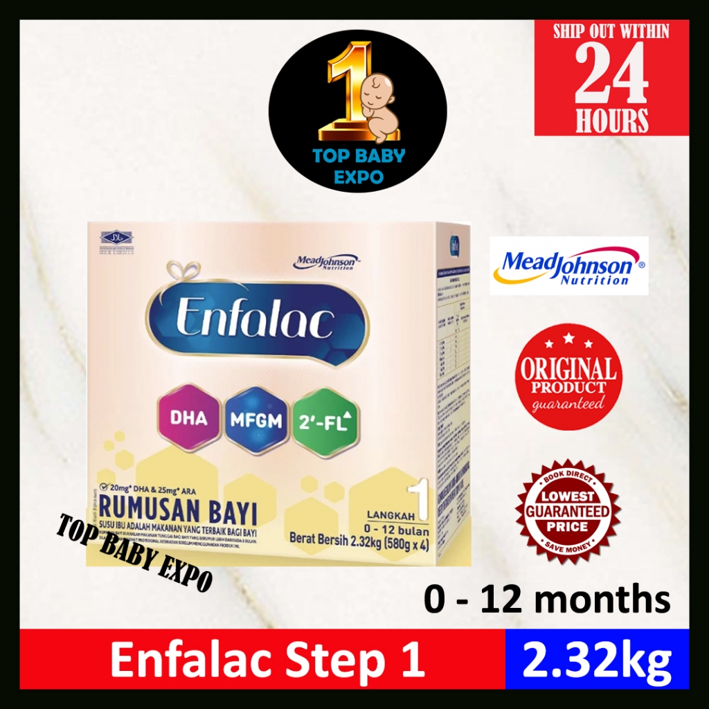 Enfalac Step 1 (2.32kg) 2'-FL Exp: 01/2027 Susu Bayi Milk Formula ...