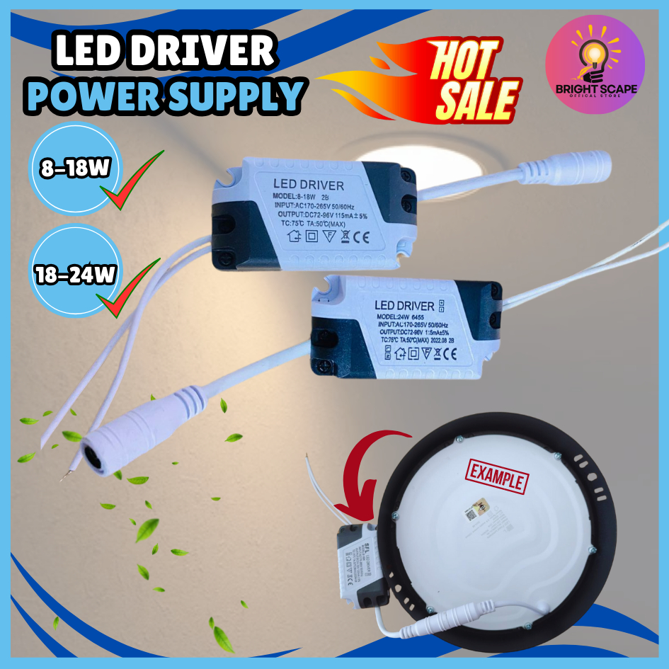 LED Driver 8W-18W 18W-24W Downlight Transformer Current Driver Power supply LED Driver Murah ...