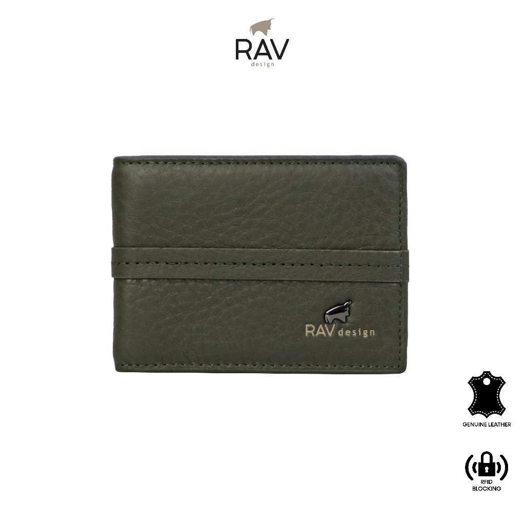 RAV DESIGN Men's Leather Wallet with RFID Blocking RVW777-G1-50990 ...