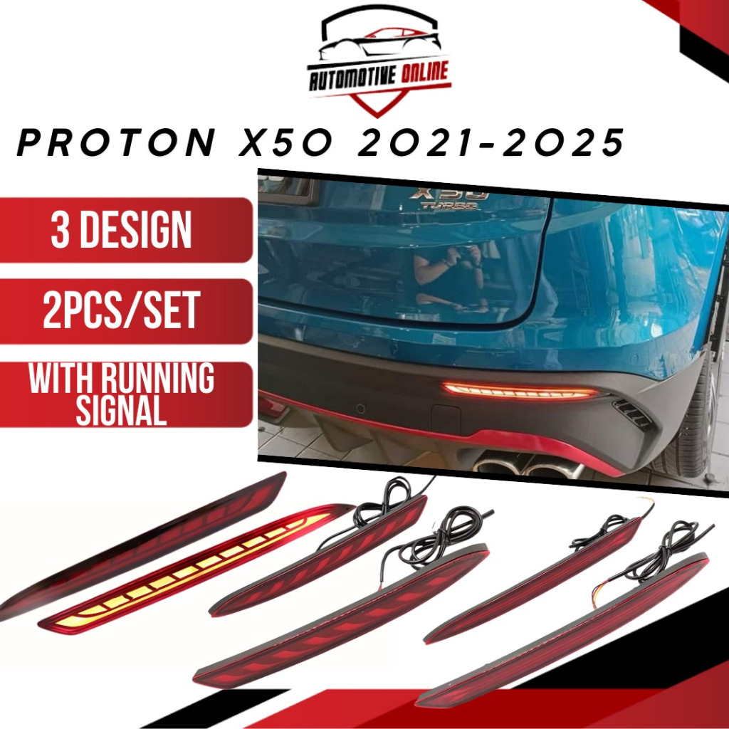 Proton X50 Reflector V2 Rear Bumper LED DRL Fog Lamp Welcome Light ...