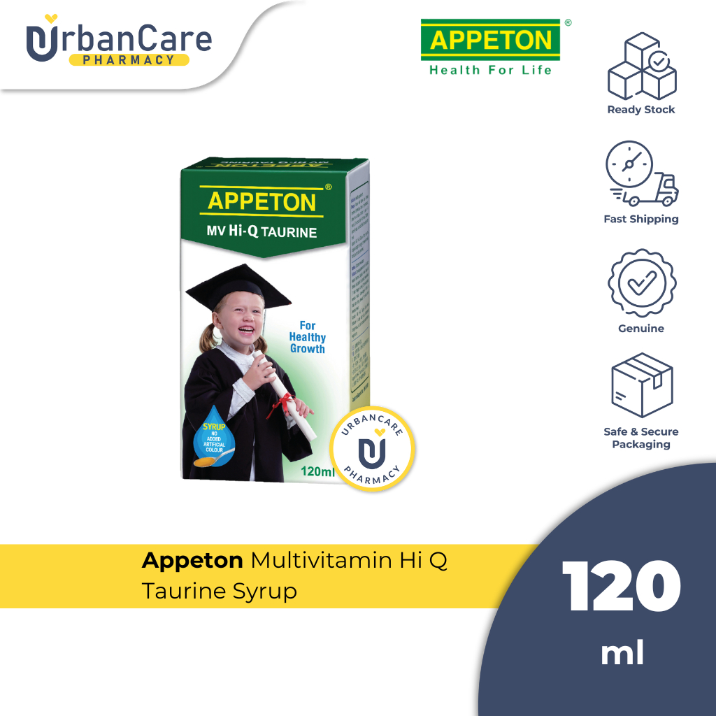 Appeton Multivitamin Hi-Q Taurine Syrup 120ml | Shopee Malaysia