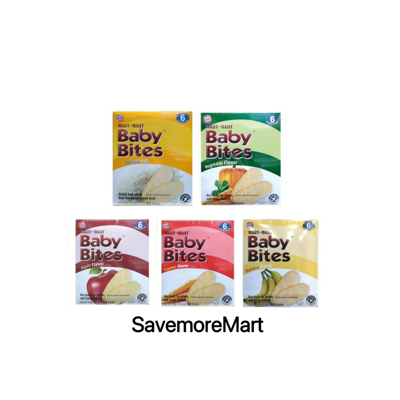 Baby Bites Rice Rusks For Infants And Young Children 50G | Shopee Malaysia