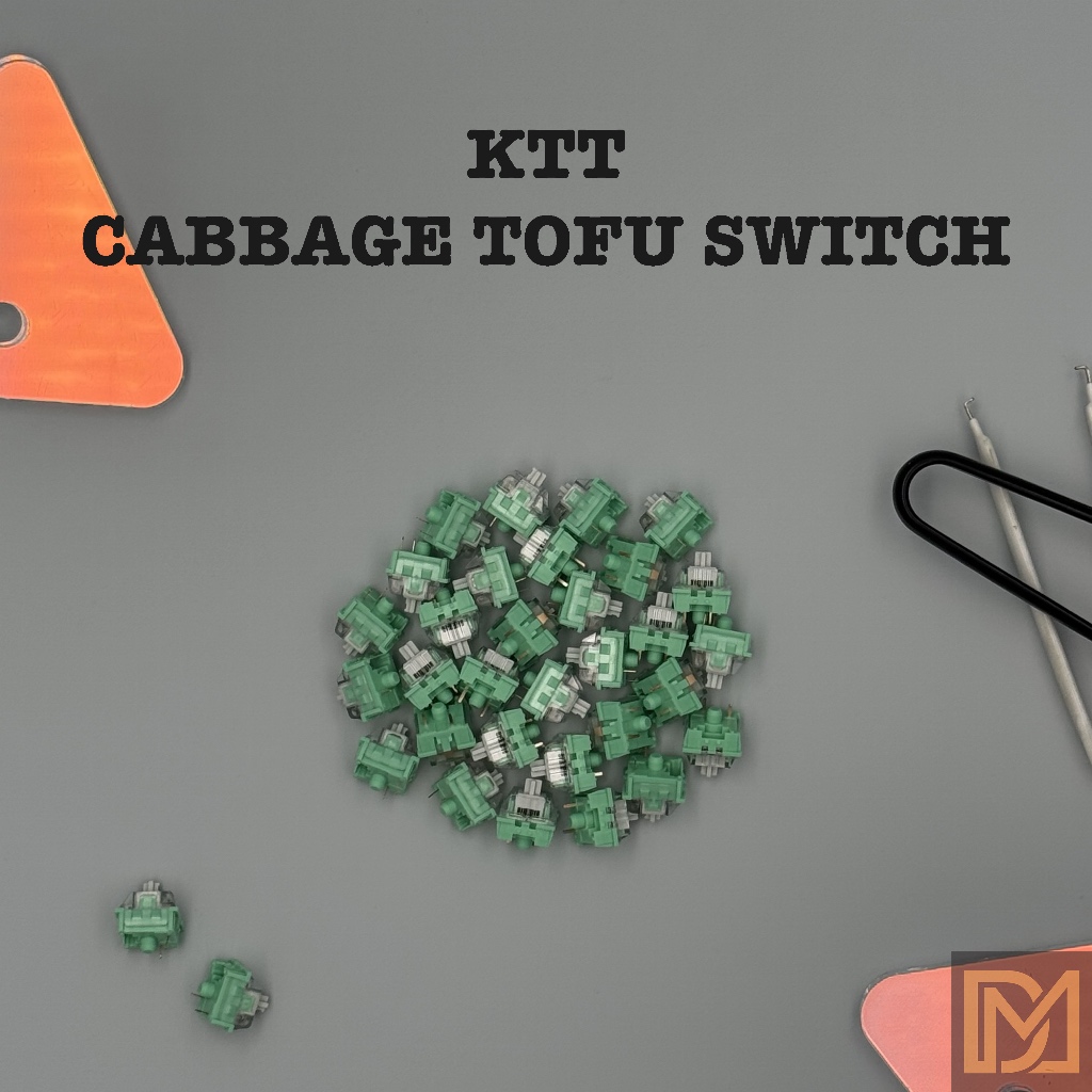 [LUBED] KTT Cabbage Tofu Switch 3 pin Thock POM Mechanical Linear ...