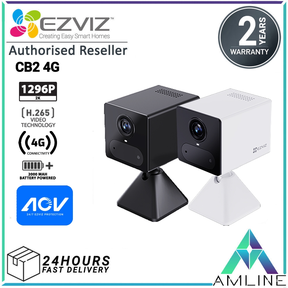 Ezviz CB2 4G 3MP Smart Home Security CCTV Camera Two Way Talk Motion ...