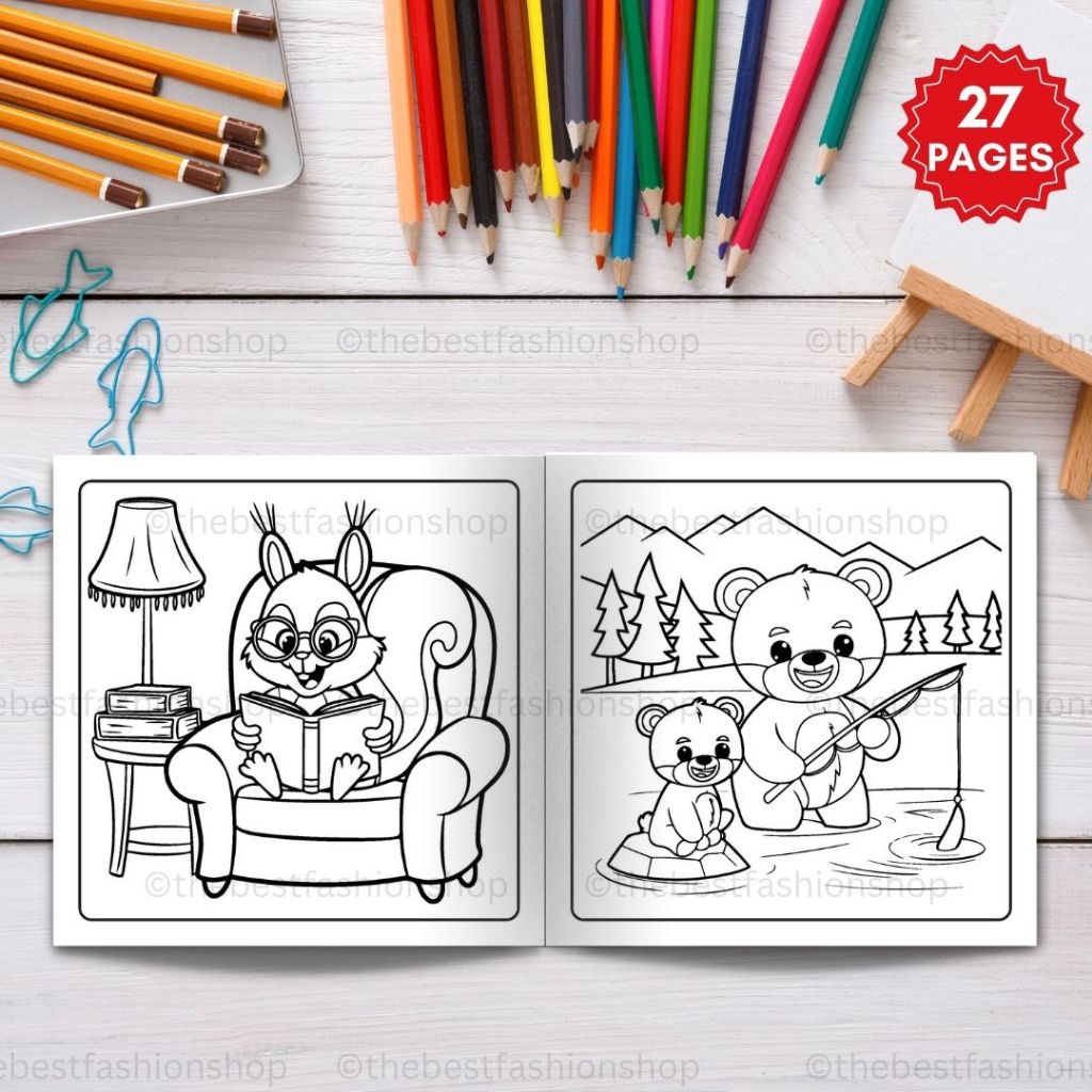 P196 [PDF] Fluffy Times Coloring Pages Printable Halaman Mewarna Kertas ...