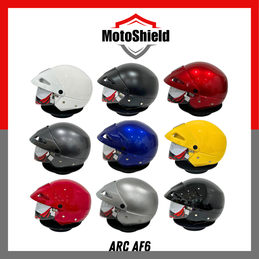 ARC AF6 Helmet Steng 100% Original Motorcycles SIRIM Approved | Shopee ...