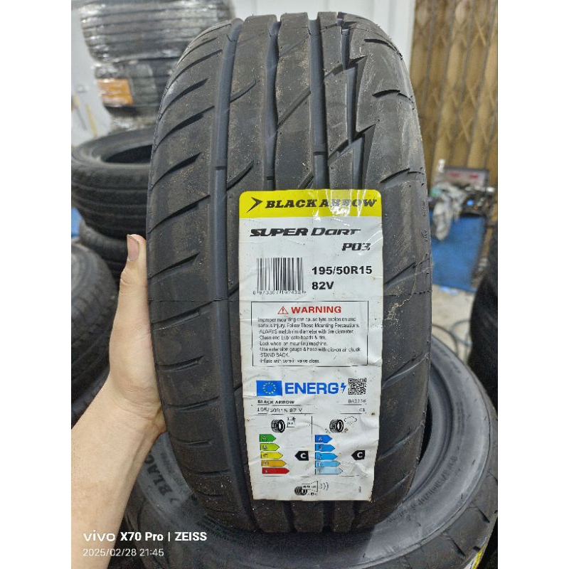 New Tyre 195/50/15 black arrow p03 2025 year | Shopee Malaysia