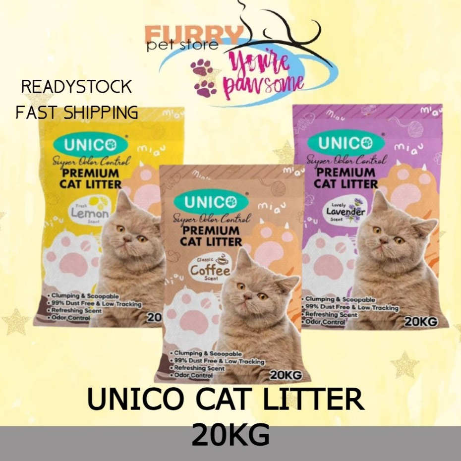 NEW ITEM!! UNICO PREMIUM CAT LITTER 20KG | Shopee Malaysia