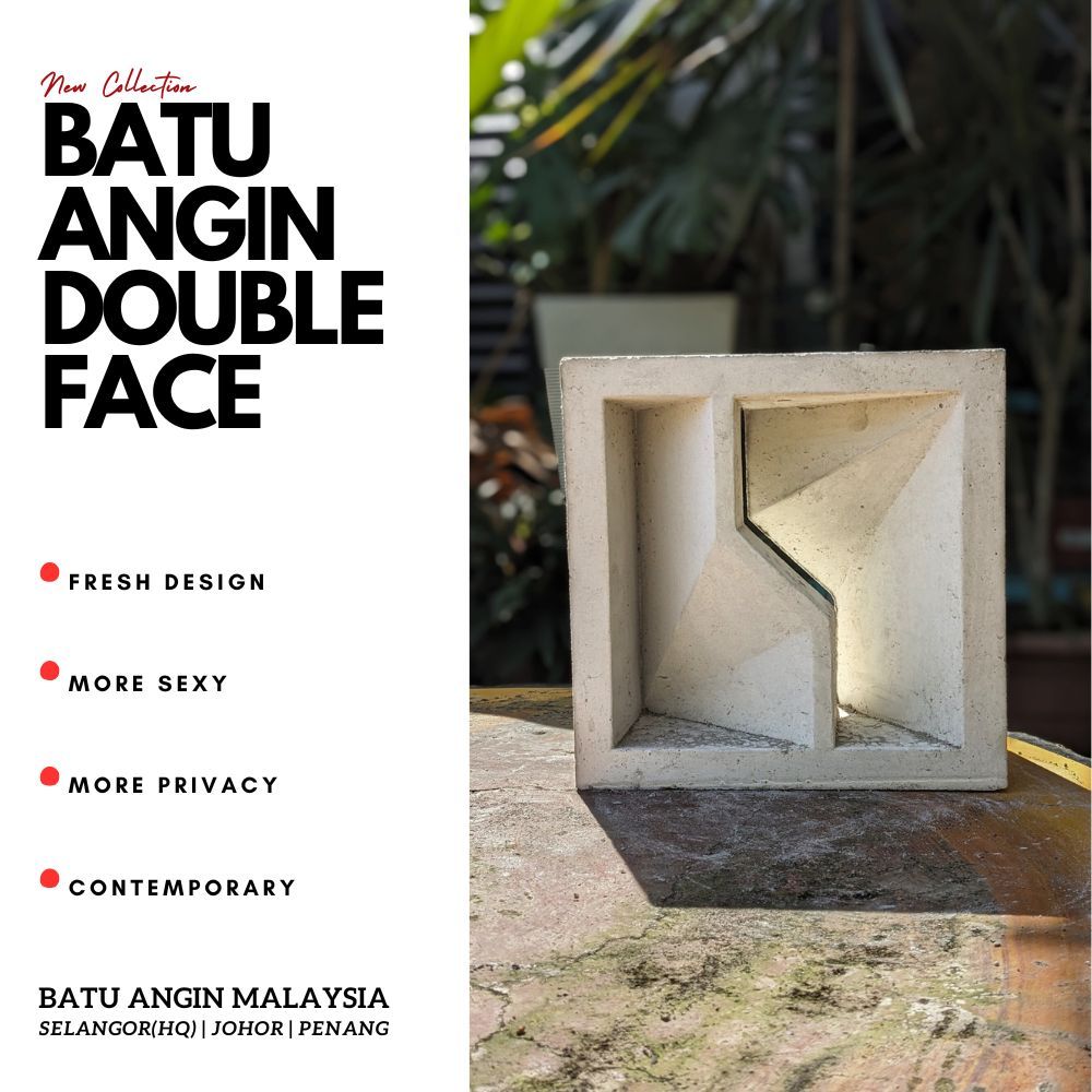 NEW HOT DOUBLE FACE BATU ANGIN Ventilation Block Breeze Block Batu ...