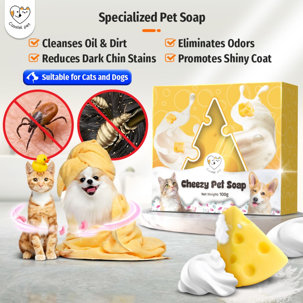 Cassiel Pet Natural Soap Anti Tick And Flea Kutu Shampoo Mycocide ...