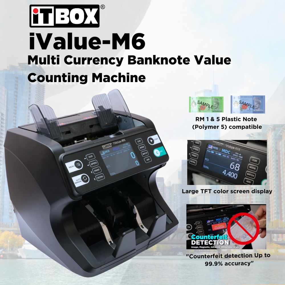 iTBOX Multi Currency Banknote Mix Value Counting Machine Money Note ...