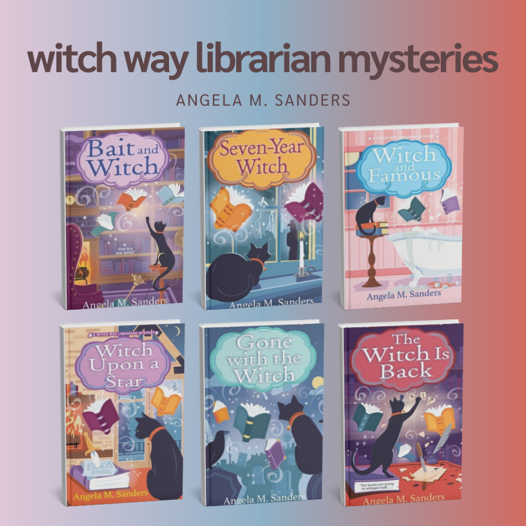witch way librarian mysteries series by angela m. sanders bait and ...