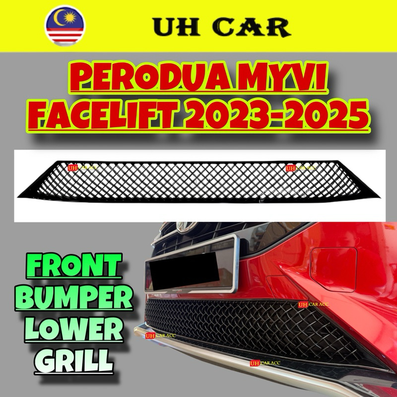 (LOWER GRILL) Perodua Myvi MG3 2023-2025 Front Bumper Lower Grill ...