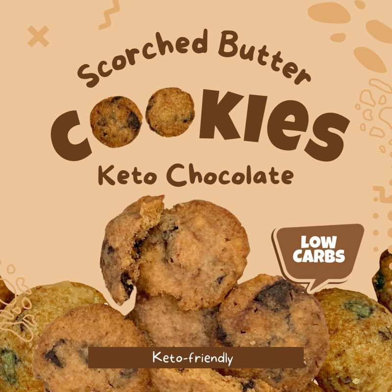 Scorched Butter Keto Chocolate Cookies(Freshly Bake) Low Carbs Diet ...
