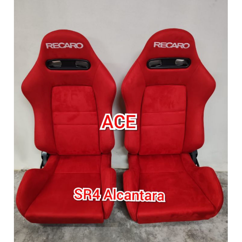 SR4 Recaro Sports Bucket Seat Alcantara Red Thailand Seat | Shopee Malaysia