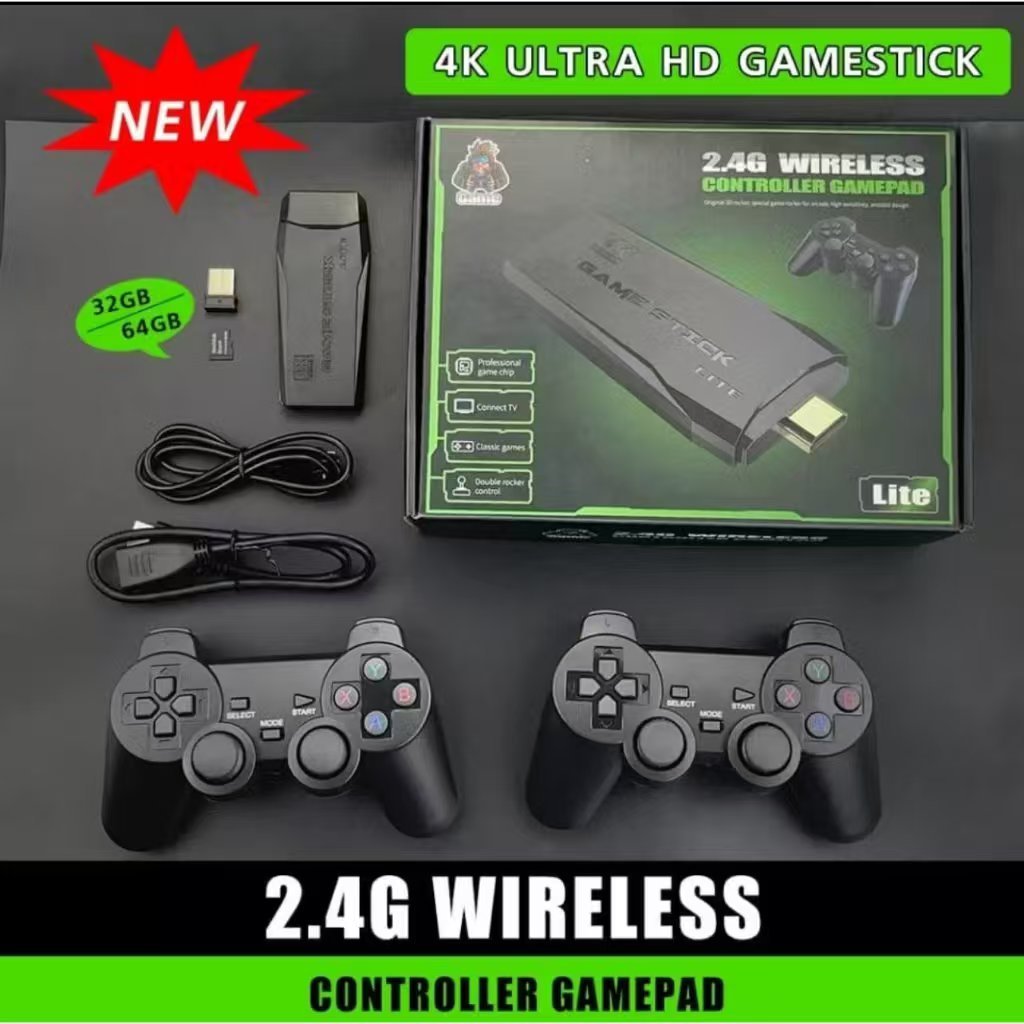 20000+ Games M8 Video Game Console 4K HDMI 2.4G Dual Wireless 64G Retro ...