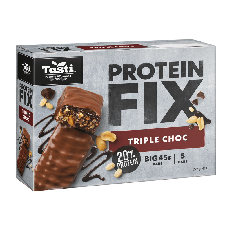 Tasti Protein Fix Bars Triple Choc 225g/ Protein Muesli Bars 175g ...