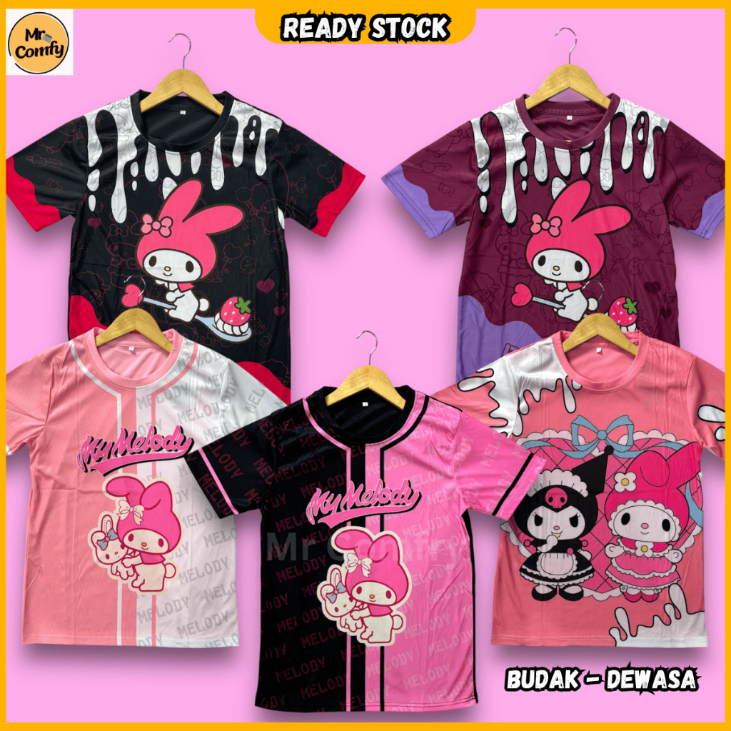BAJU JERSI MELODY BUDAK DEWASA JERSI ANIMASI LENGAN PENDEK Jersey ...