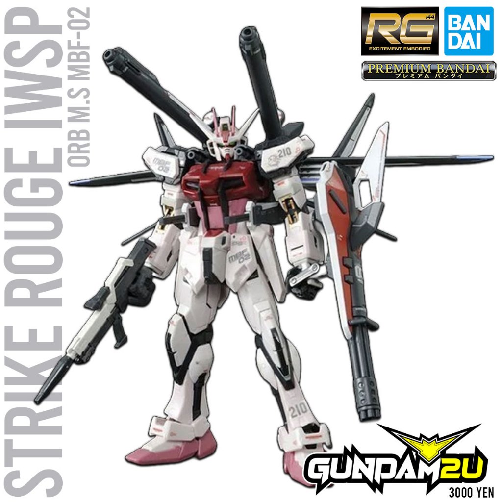 P-BANDAI RG 1/144 Gundam Strike Rouge IWSP - Real Grade Gundam SEED I.W ...