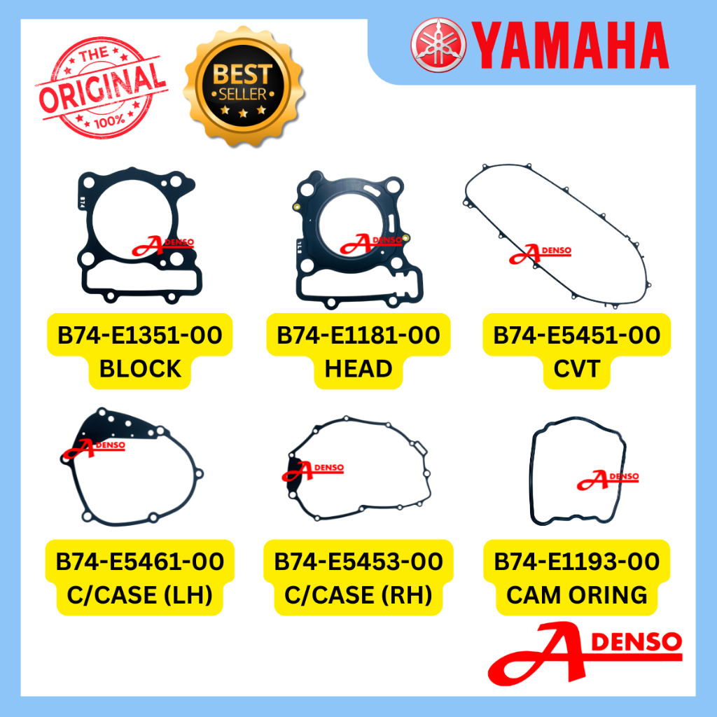 XMAX 250 GASKET CYLINDER BLOCK HEAD CRANCASE LH RH CAM ORING CVT GASKET ...