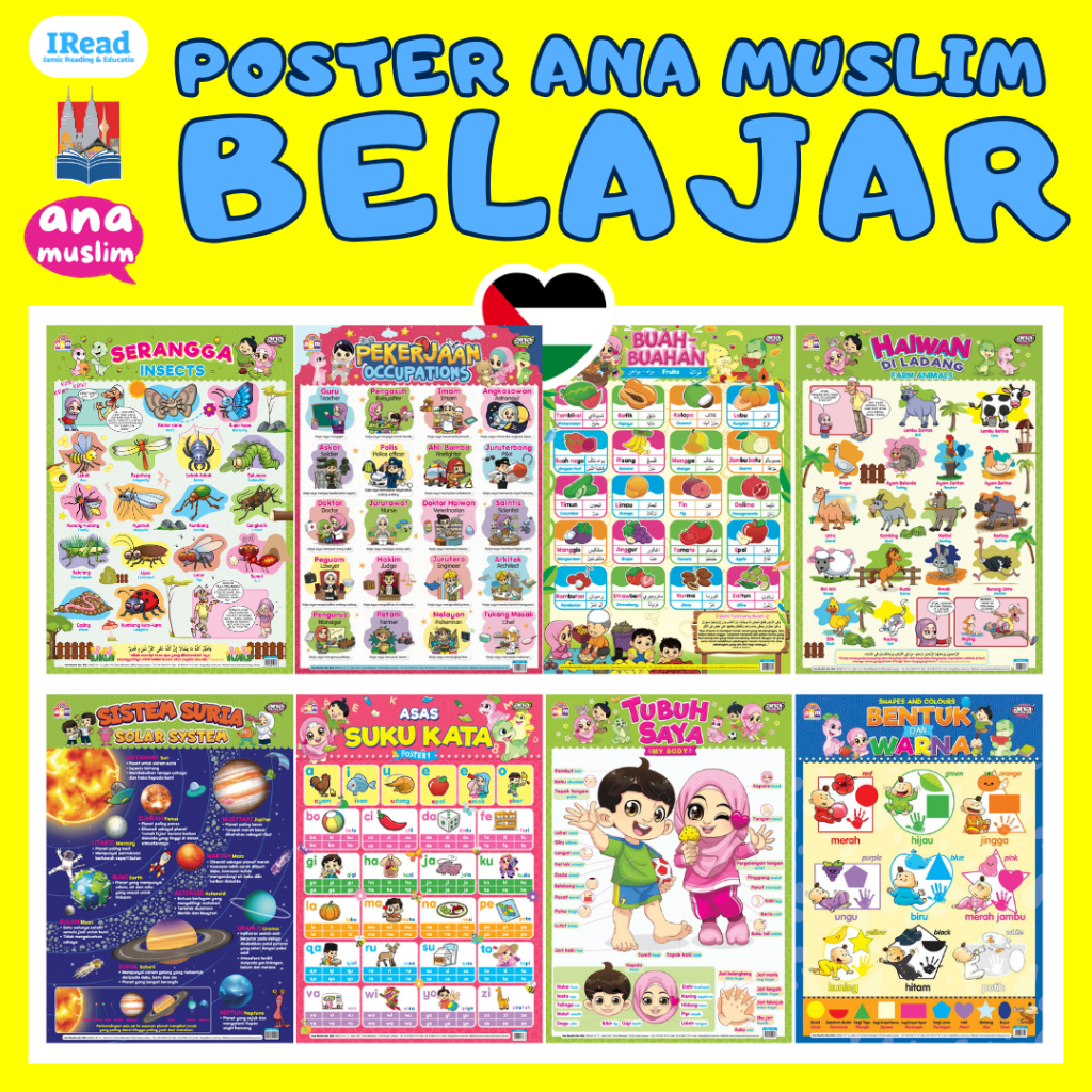 Ana Muslim Poster Belajar (Membaca & Menulis) - Promosi Pesta Buku ...