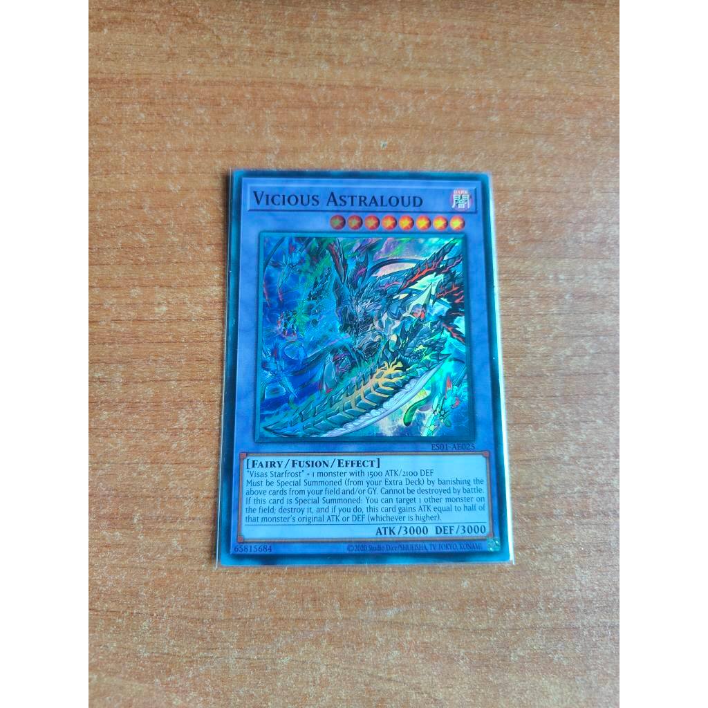 Yugioh: ES01-AE025 Vicious Astraloud (SR/SCR/QSCR) | Shopee Malaysia