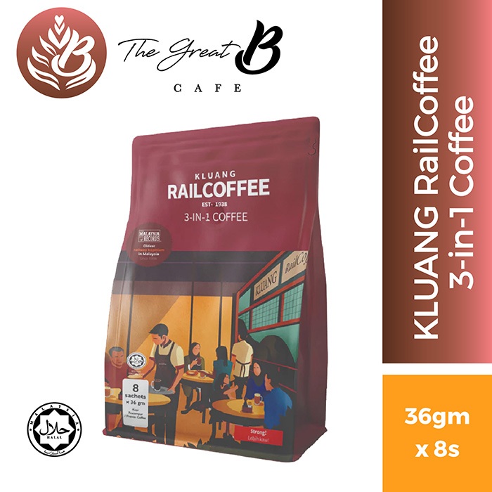 Original Kluang Rail Coffee - 3 in 1 8s x 36gm | Shopee Malaysia