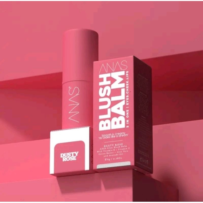 ANAS GLOW BLUSH BALM With Vitamin E + Vitamin C + Cocoa Butter + Aloe Vera and Avocado Oil ...